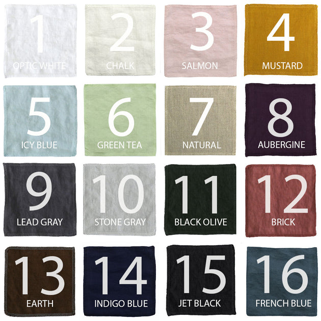 Linen Color Card | Garment Dyed Linen – linenshed