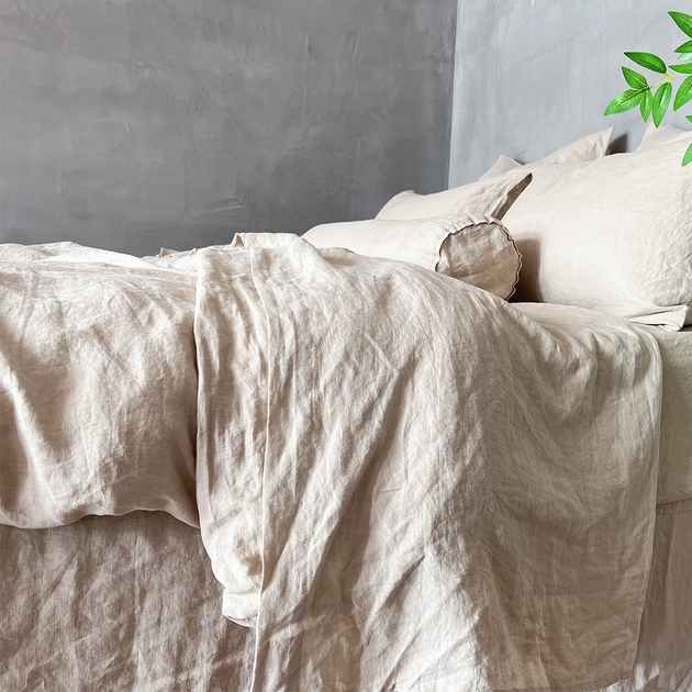 Natural Undyed Linen Duvet Cover | Natural Washed Linen Quilt Covers