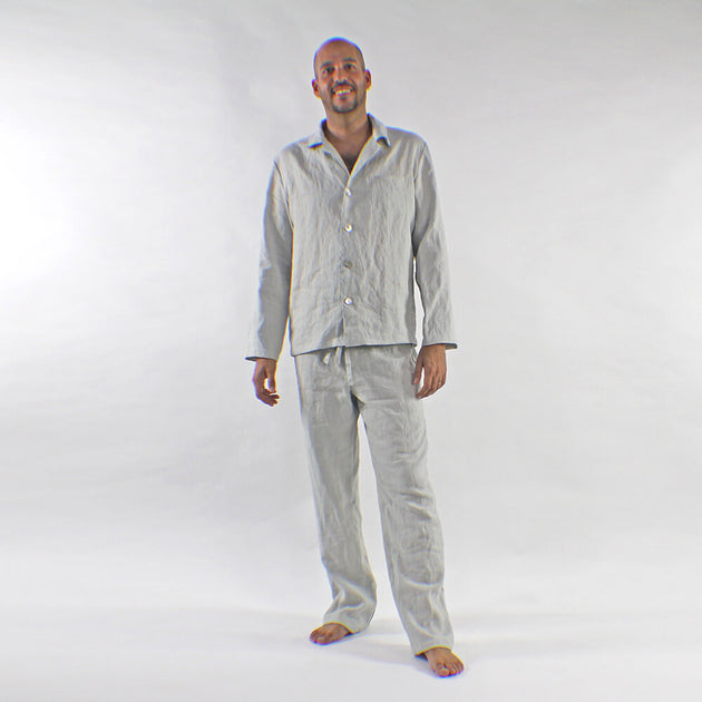 Men's Linen Pyjamas Set Men's Linen Pyjamas Set Men's Linen Pyjamas
